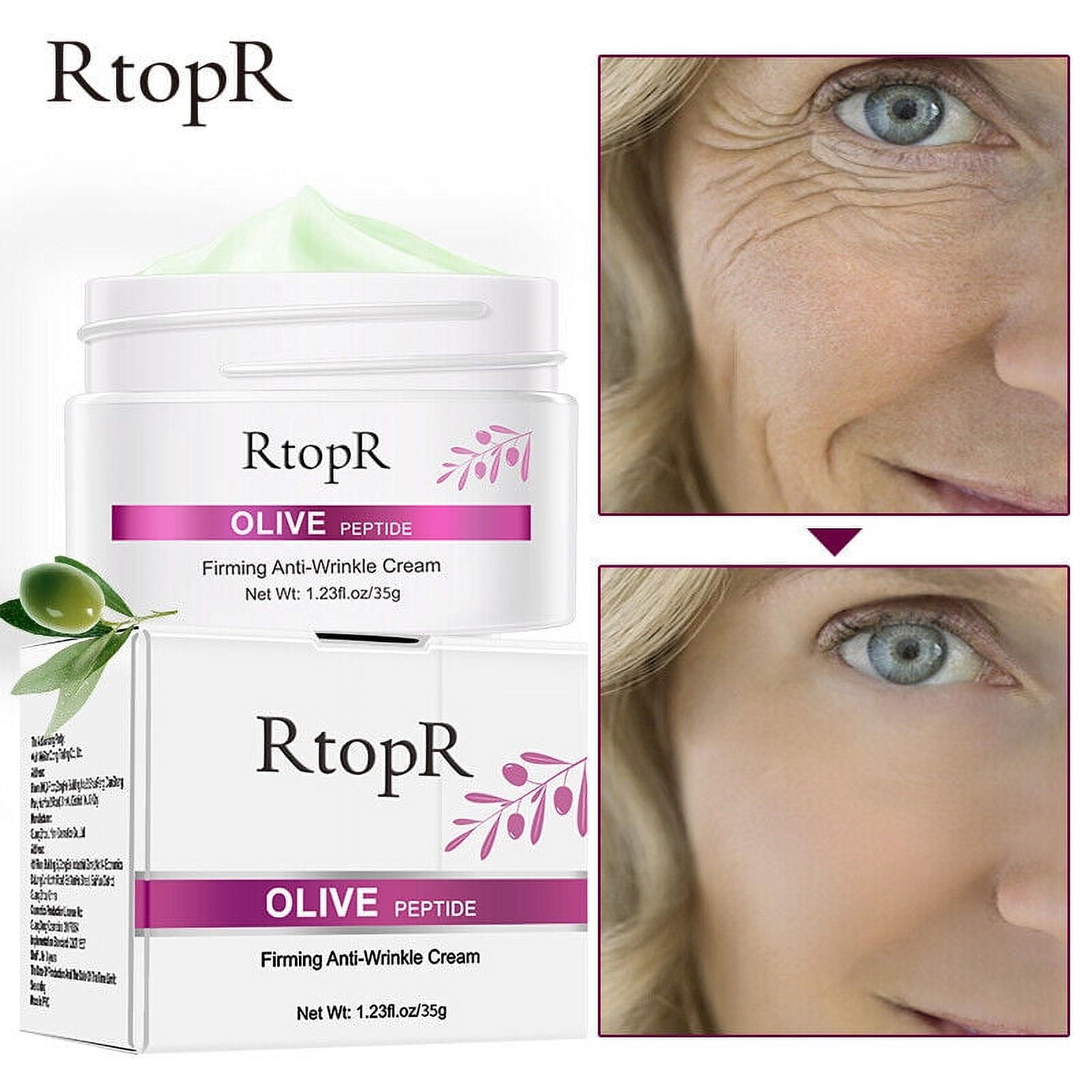 RtopR Olive Peptide Face Fine Line Reducer Firming Anti-Aging Anti ...