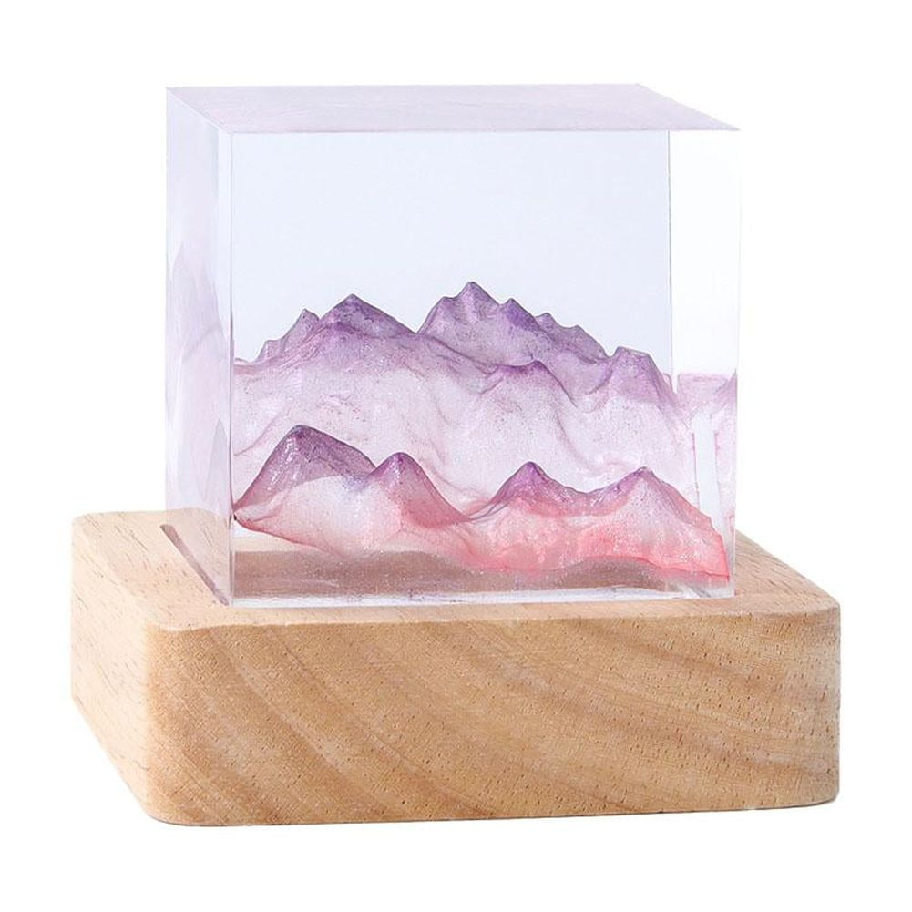 Rtyweth Micro Landscape Resin Night Light, Epoxy Resin Night Lamp ...