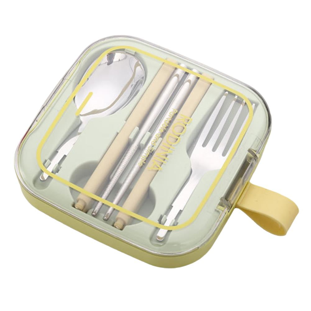 Rtyweth Portable Travel Utensils Set with Case, Foldable Portable ...