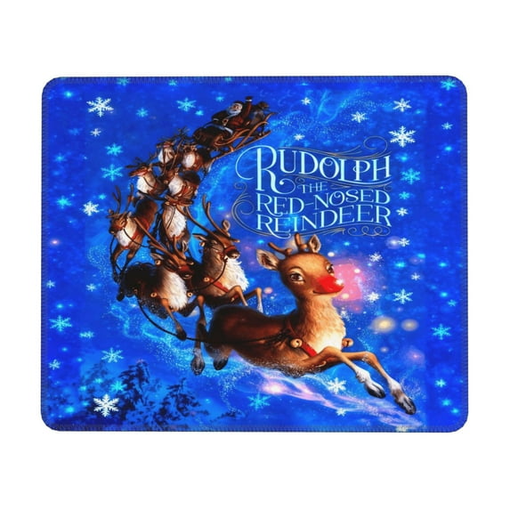 Ru-Dolph Christmas Rednose Graphic Mouse Pad, Waterproof Cartoon Gift ...