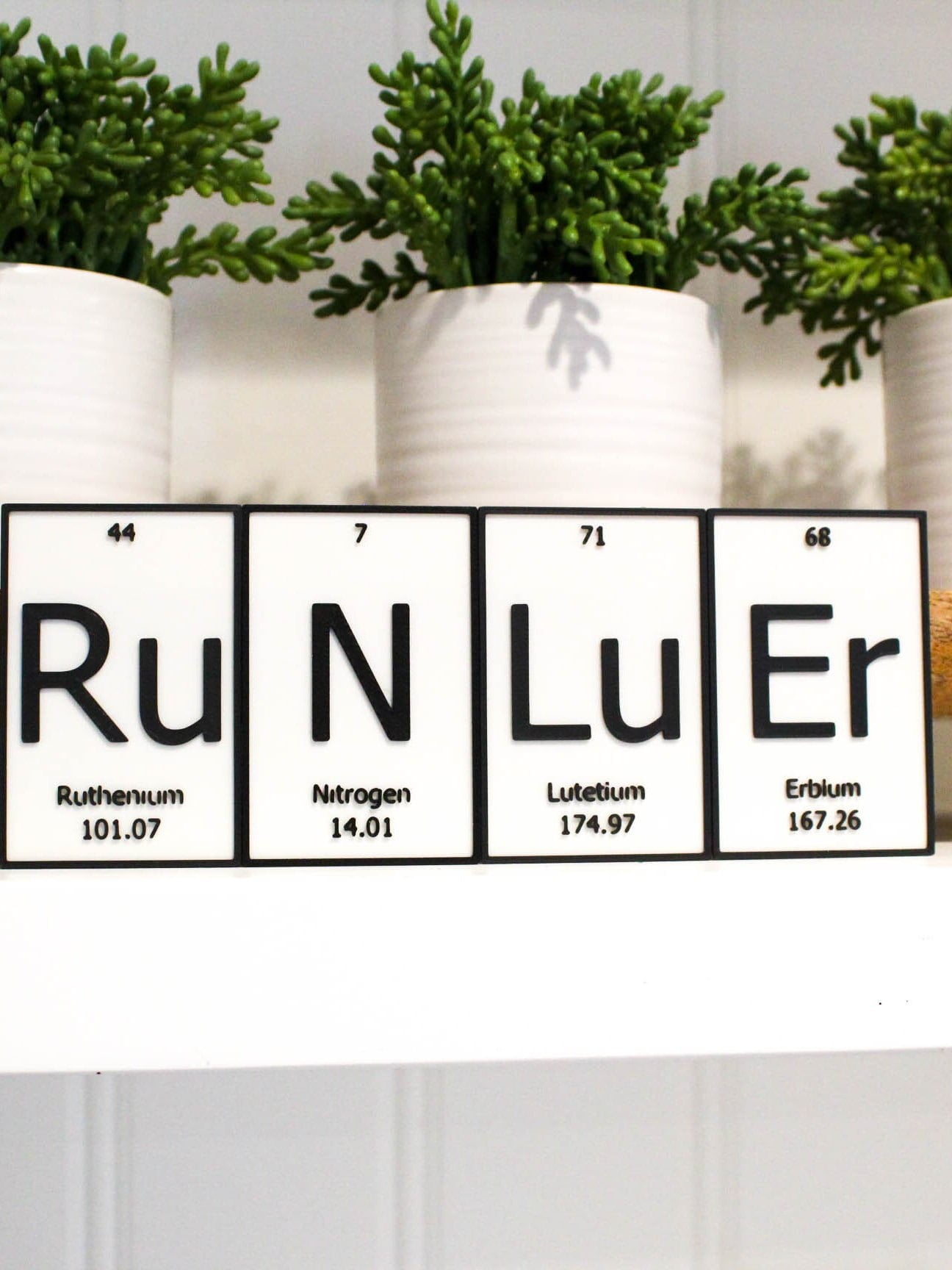 RuNNEr | Periodic Table of Elements Wall, Desk or Shelf Sign - Walmart.com