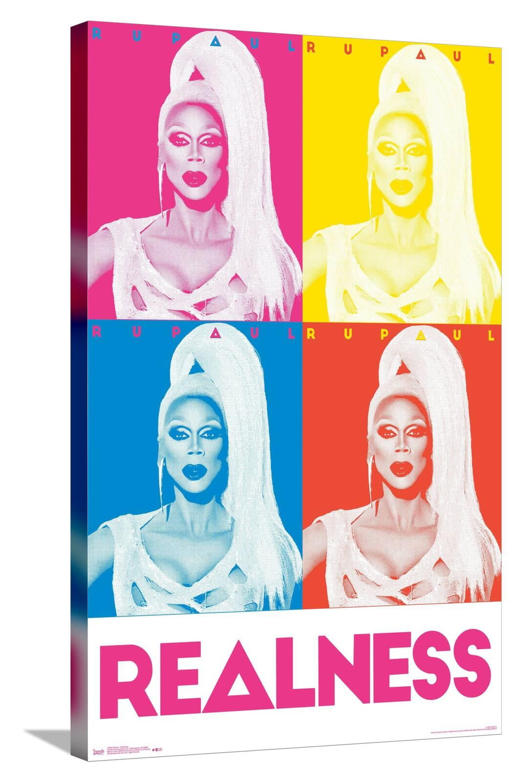 RuPaul - Realness Canvas Wall Poster, 22.375" x 34" - Walmart.com
