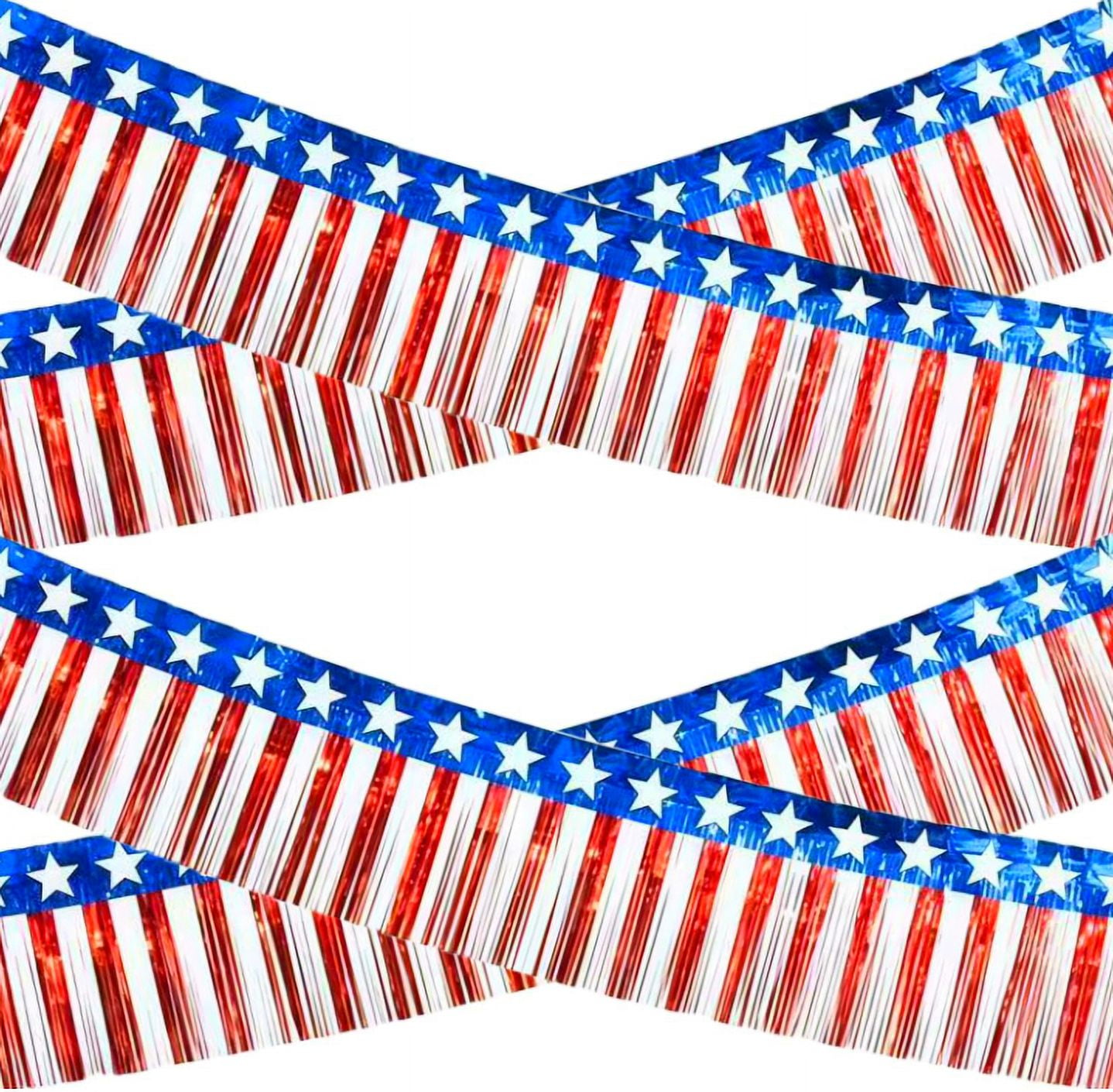 RuWeoMaa 4th of July Decor - 59 Feet Patriotic Red White and Blue ...