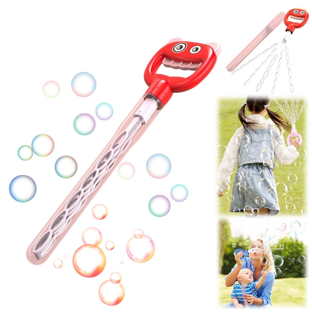 RuWeoMaa 5 Claw Bubble Wand, 5 Claw Smiley Bubble Stick with 32-Hole ...