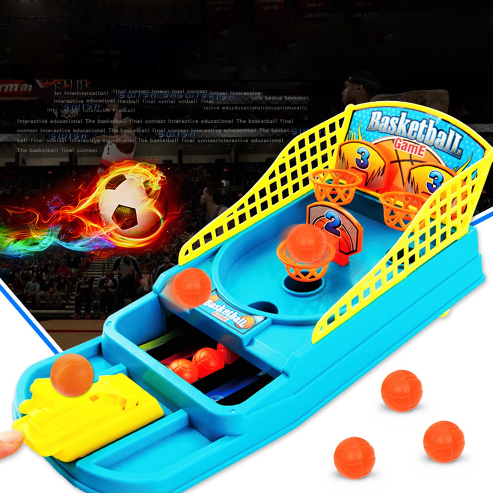 RuWeoMaa Basketball Shooting Game Toy, Funny Shooting Game, Desktop ...