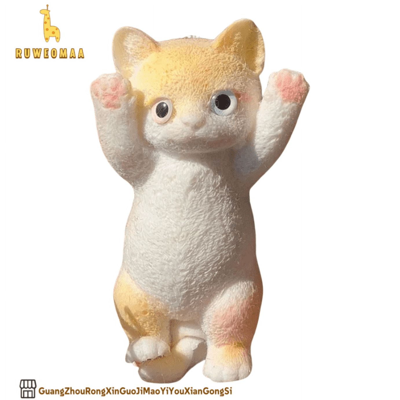 RuWeoMaa Cat Taba Squishy Toy, Cute Cat DIY Squeeze Toy, Cat Squeeze ...