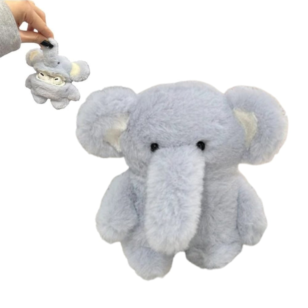 RuWeoMaa Elephant Capybara Plush Airpod Pro Case, Creative Cute 3D ...