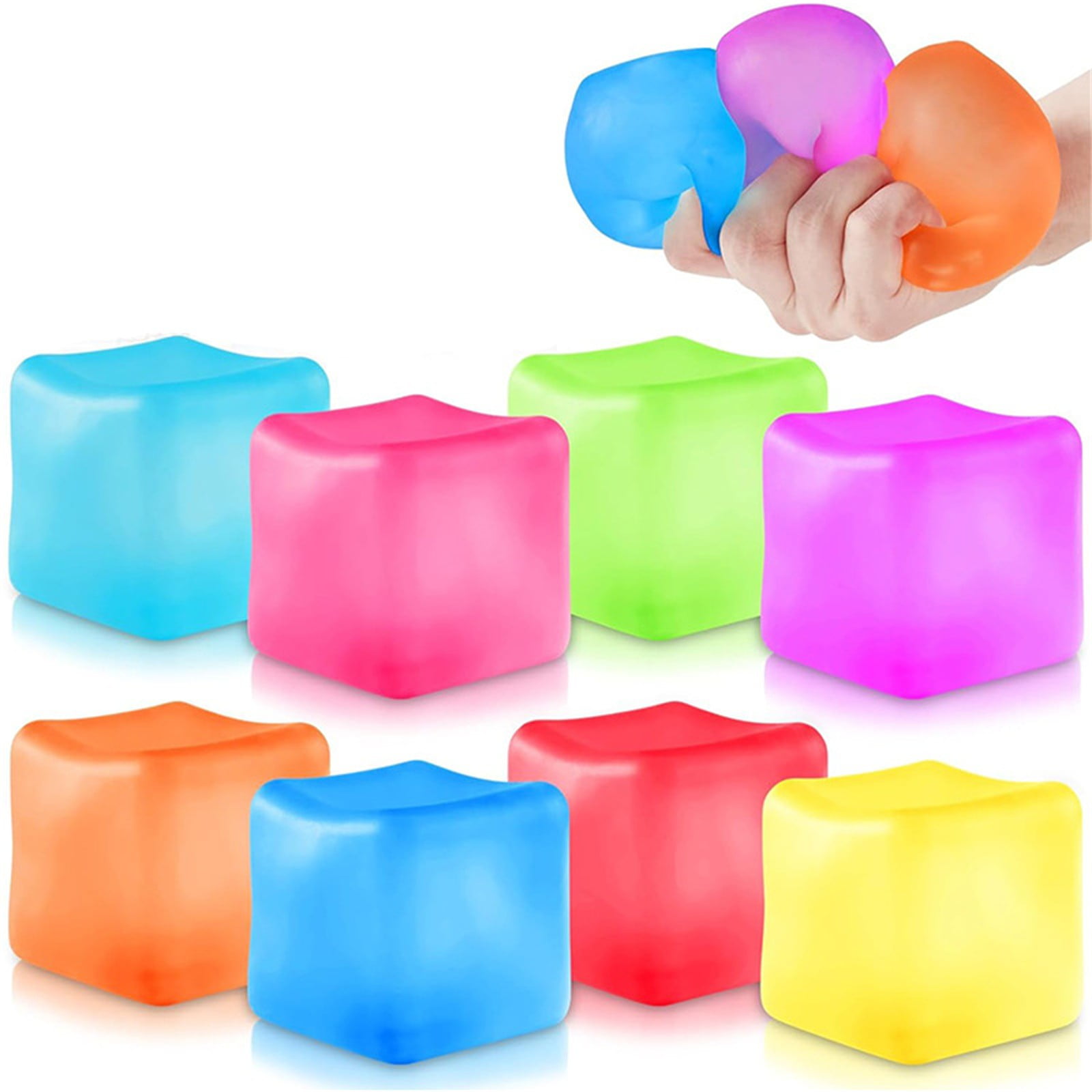 RuWeoMaa Fidget Cube,Nice Cube,Squishy Toys - Sensory Squeeze Toy with ...