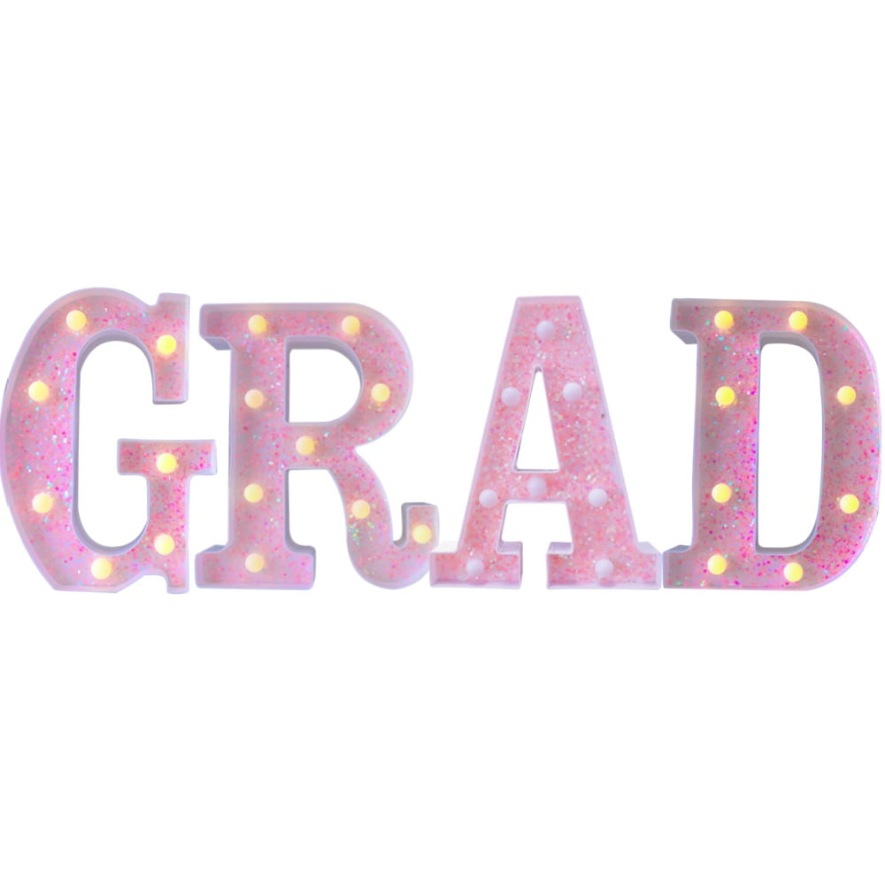 RuWeoMaa Graduation Decorations 2025, Marquee Light Up Letters "GRAD ...
