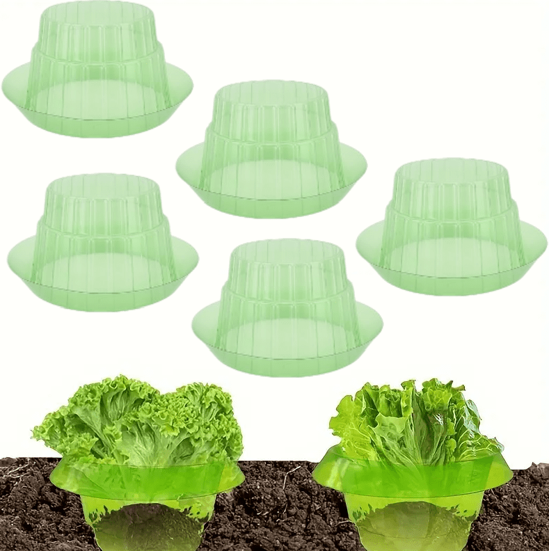 RuWeoMaa Green Transparent Round Snail and Slug Protective Cover ...