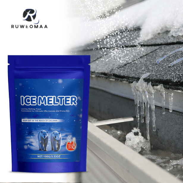 RuWeoMaa Ice Melt Safer - Calcium Chloride Pellets for Ice Melt - Fast ...