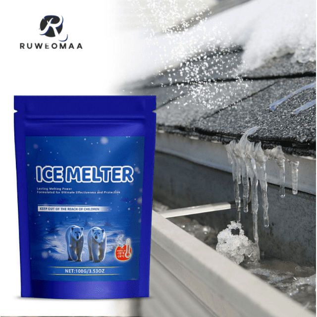 RuWeoMaa Ice Melt Safer for Concrete, Snow Salt Ice Melt, Salt for Snow ...
