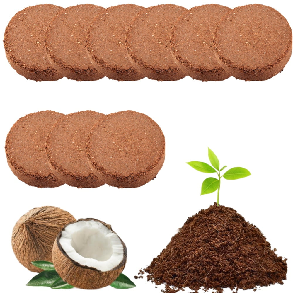 RuWeoMaa Organic Coco Coir Bricks Coconut Bricks for Gardening Coco ...