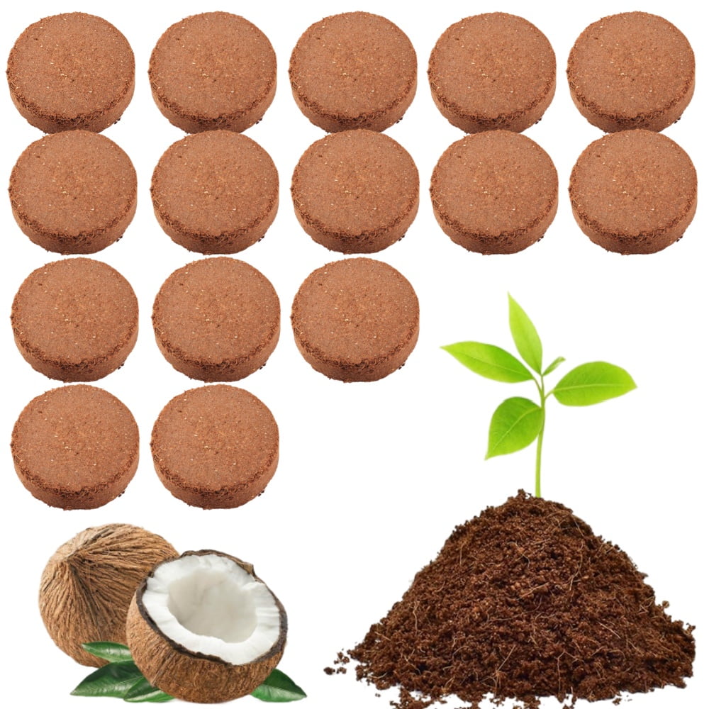 RuWeoMaa Organic Coco Coir Bricks for Plants 100% Natural Compressed ...