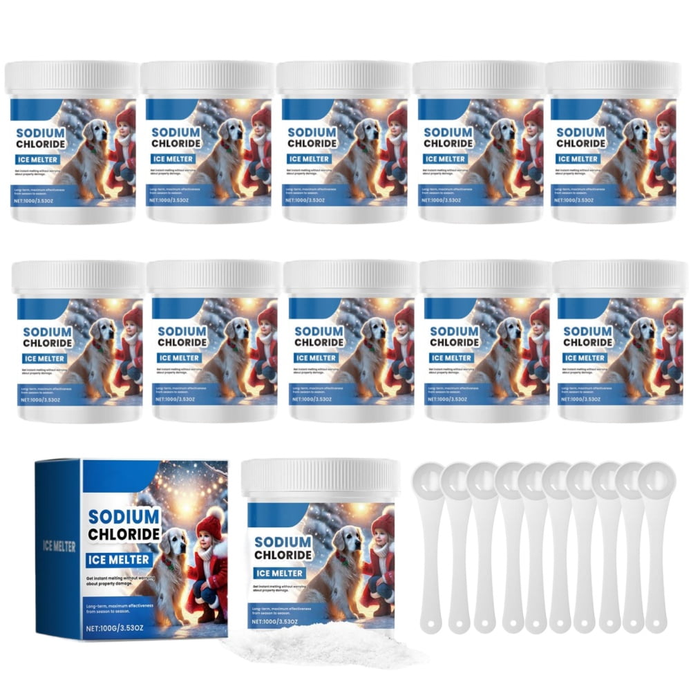 RuWeoMaa Pet Friendly Ice Melt Safe for Concrete & Pets, 1KG Pet Safe ...