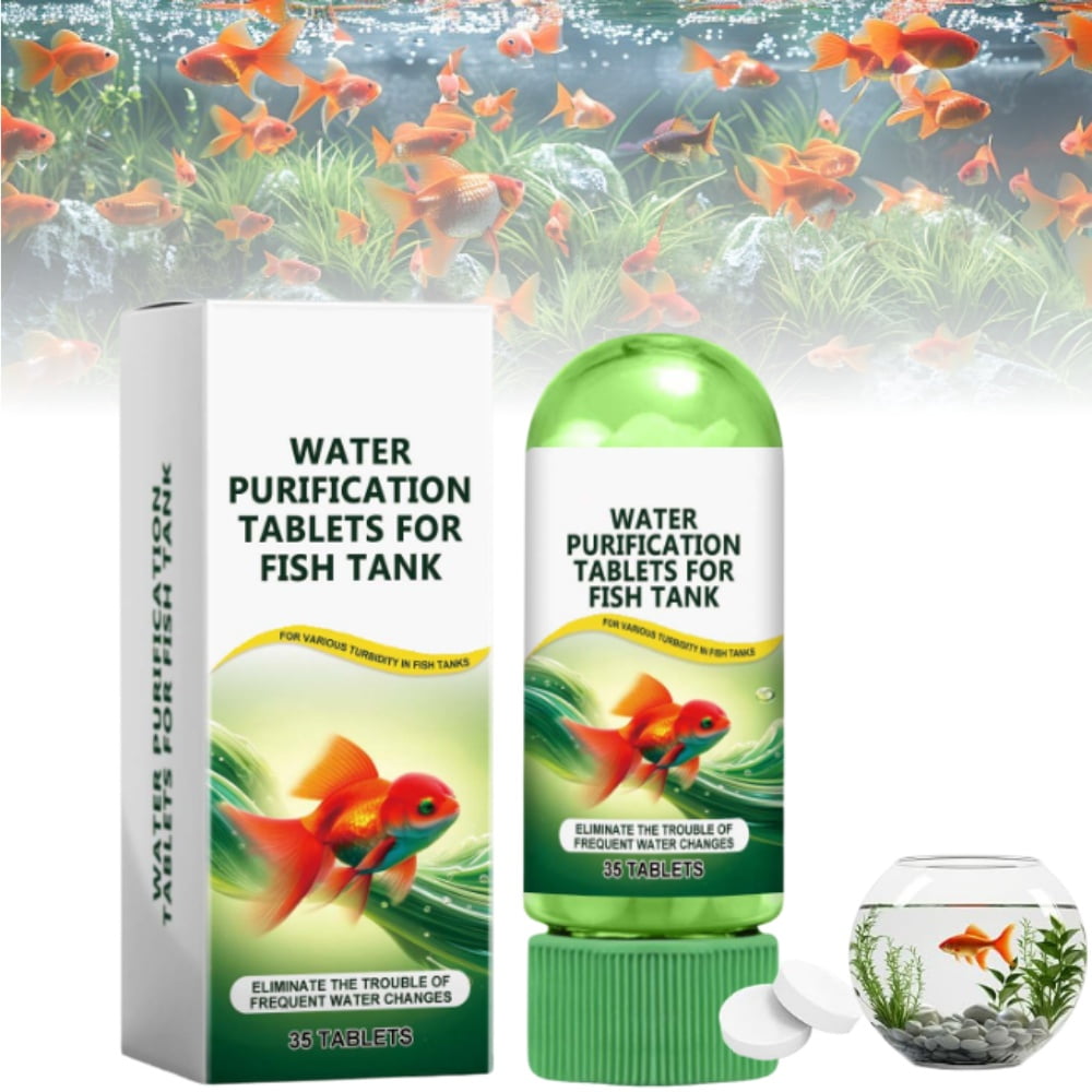 RuWeoMaa RuWeoMaa Water Purification Tablets for Fish Tank, 35/70/105 ...