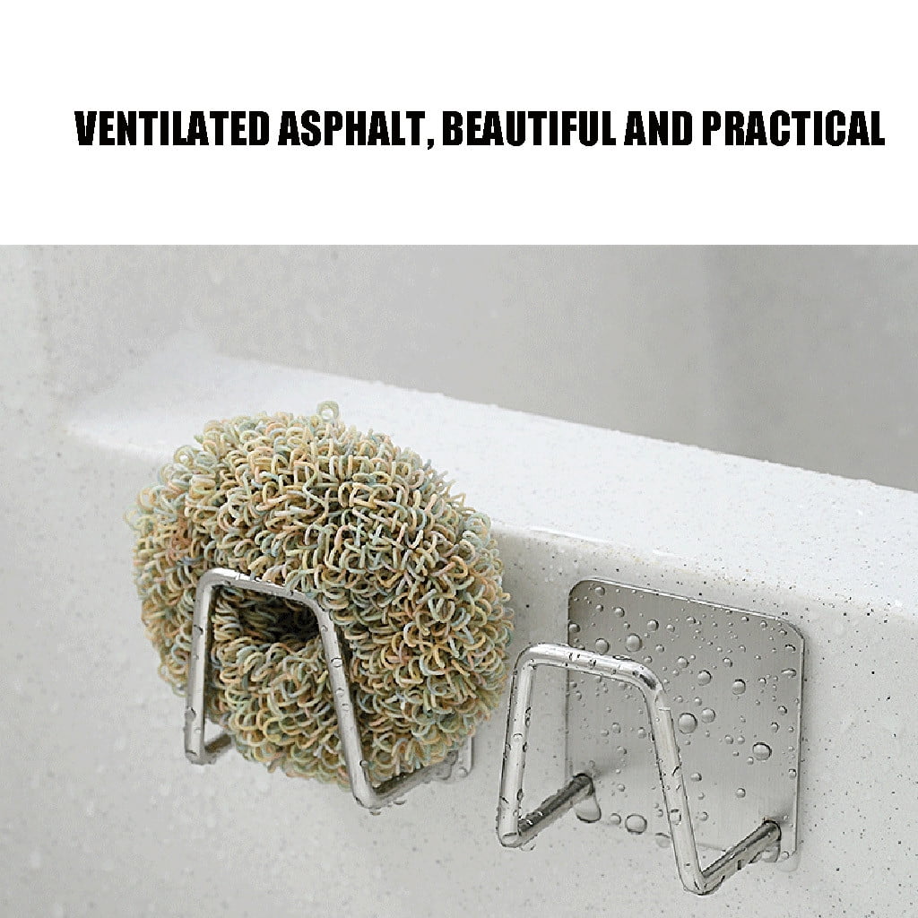 RuWeoMaa Stainless Steel Rack Kitchen Supplies Rack Wall Hanging Sink ...