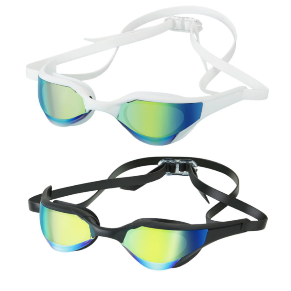 RuWeoMaa Swim Goggles 2 Pack Adult Swim Goggles for Men & Women ...