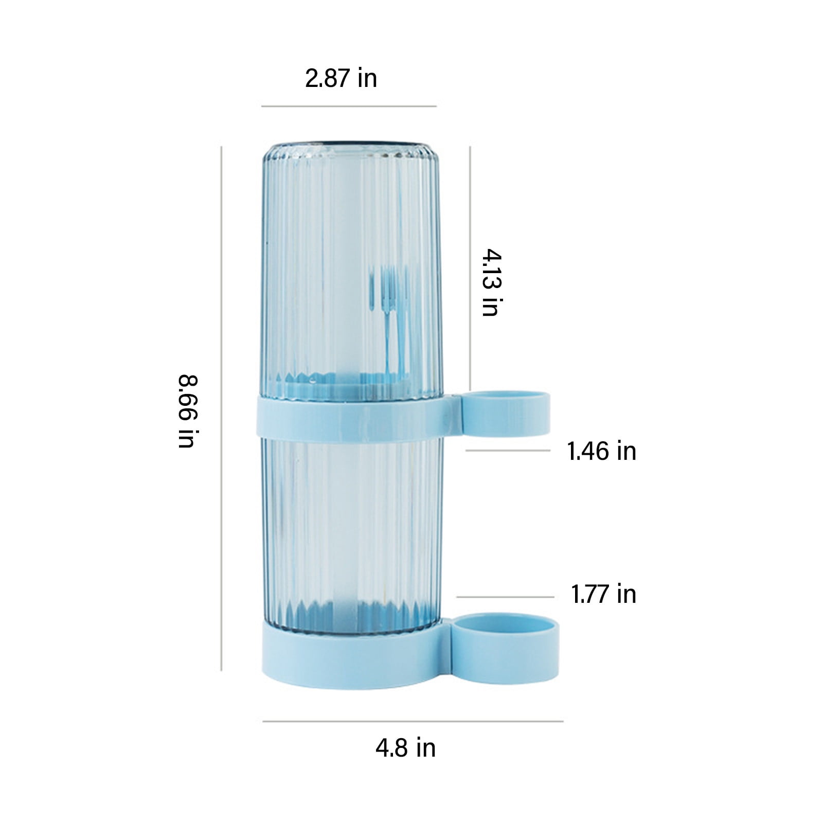 RuWeoMaa Toothbrush Stand With ToothBrush Cups/Cover, Toothpaste Stand ...