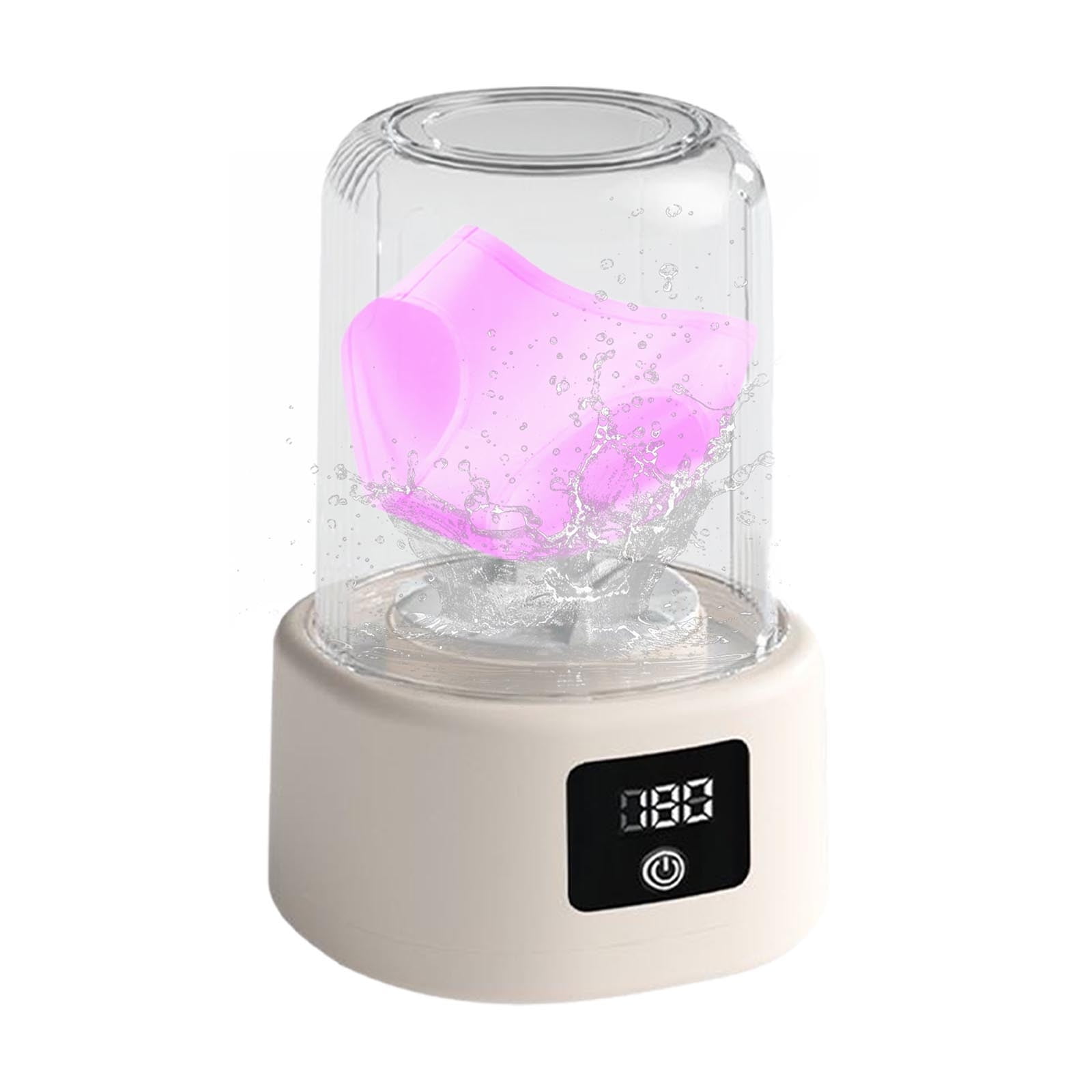 RuWeoMaa Underwear Washer, Portable Rechargeable Mini Ultrasonic ...