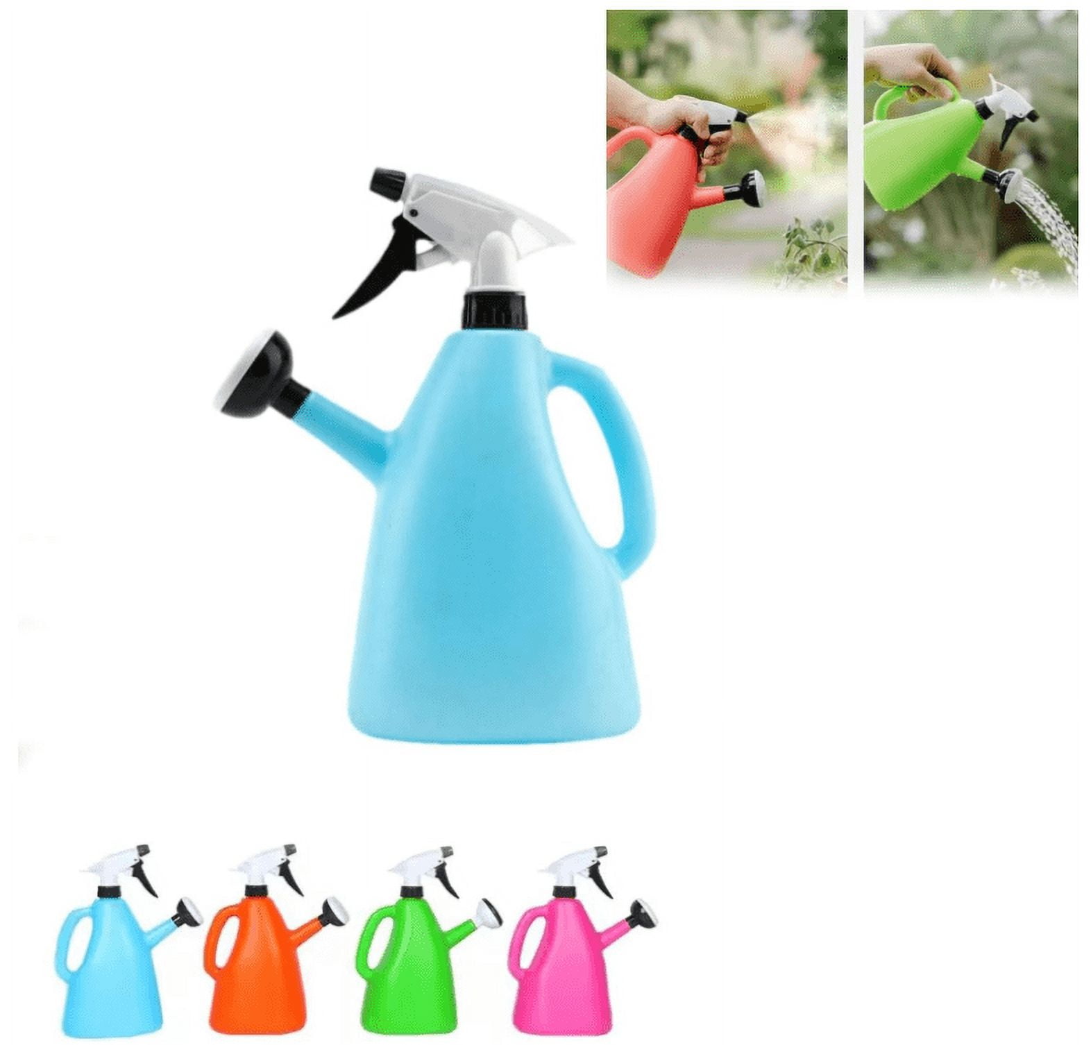 RuWeoMaa Watering Can with Sprayer, Plastic Dual-Purpose Hand Pressure ...