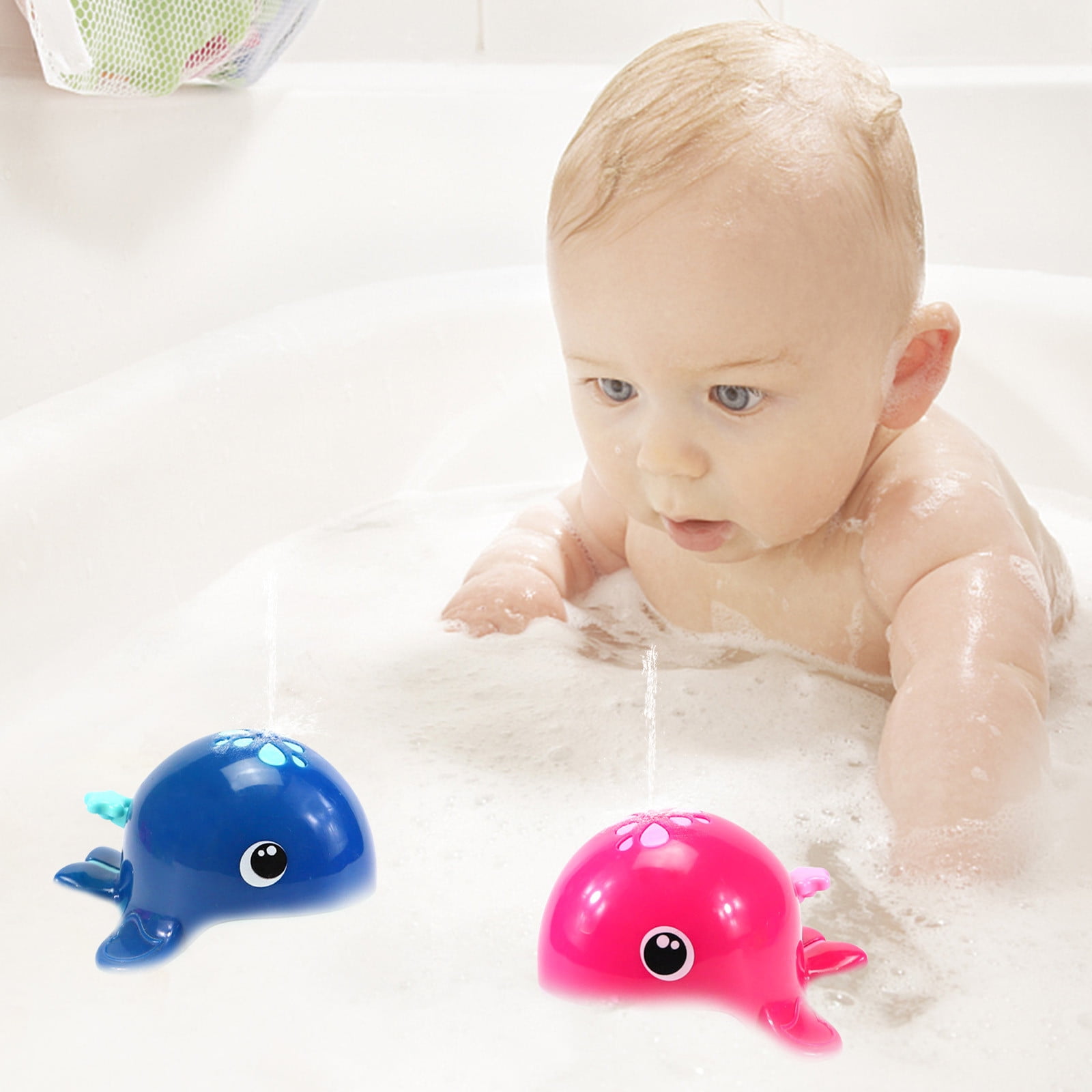 RuWeoMaa Whale Bath Toys Sprinkler for Babies 6-12 12-18 Months, Kids ...