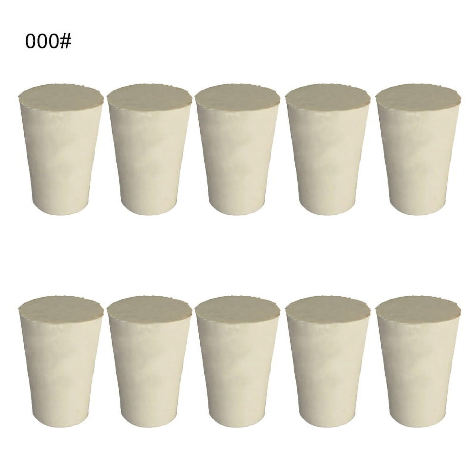 Ruanlalo 10Pcs Solid Tapered Rubber Plug Stopper Bungs Flask Tube ...