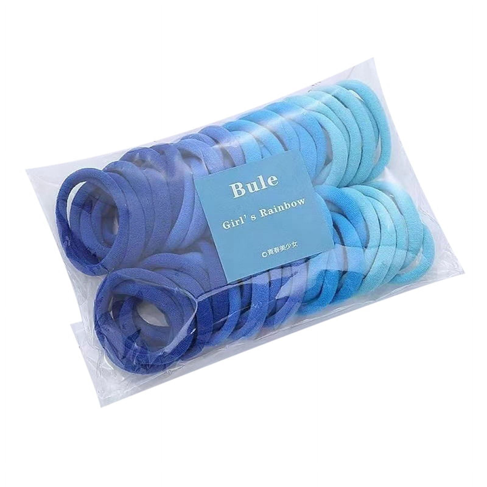 Ruanlalo 38Pcs Gradient Color Elastic Hair Ties Women Simple Seamless ...
