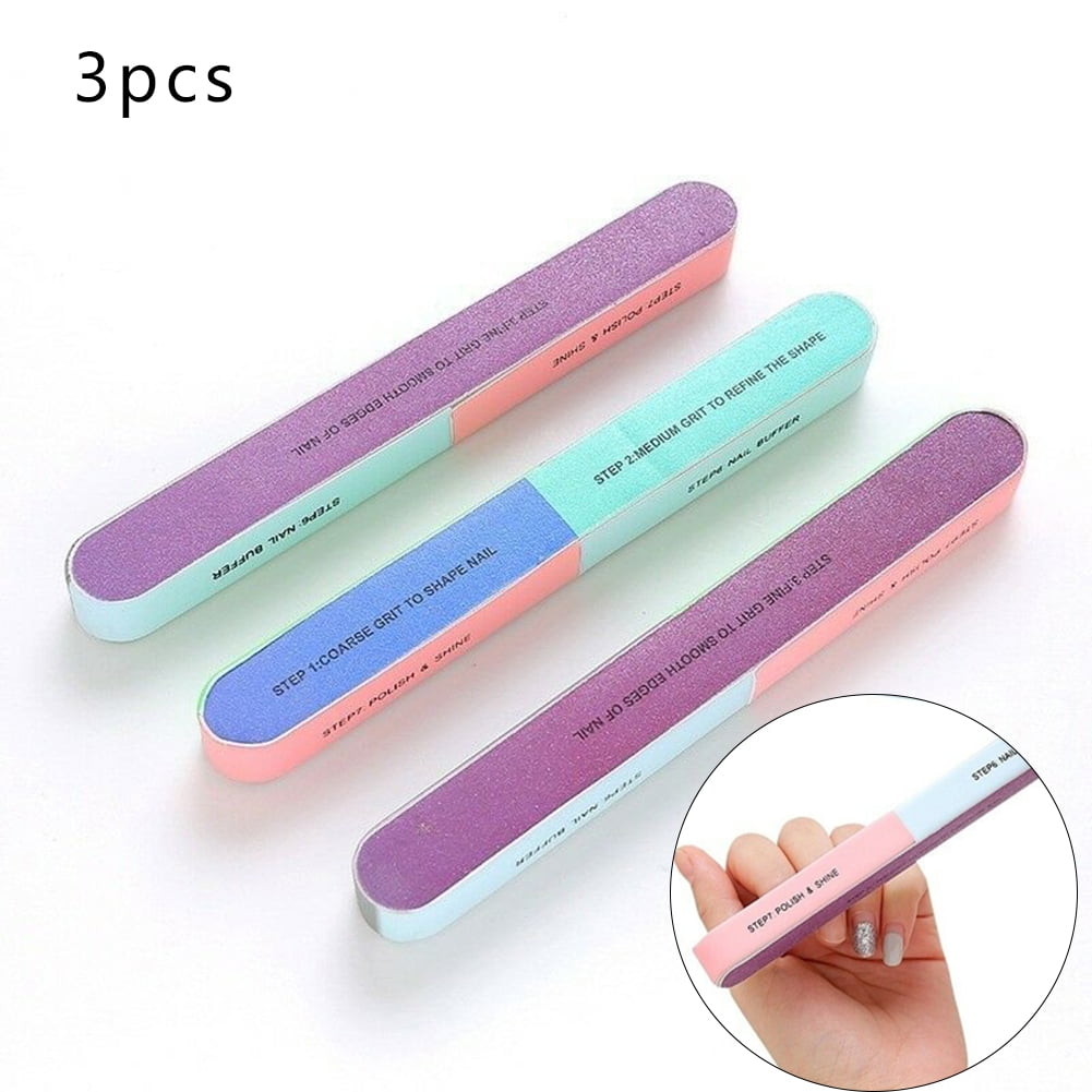 Ruanlalo 3pcs Nail File,Buffer Dead Skin Callus Remover Pedicure ...