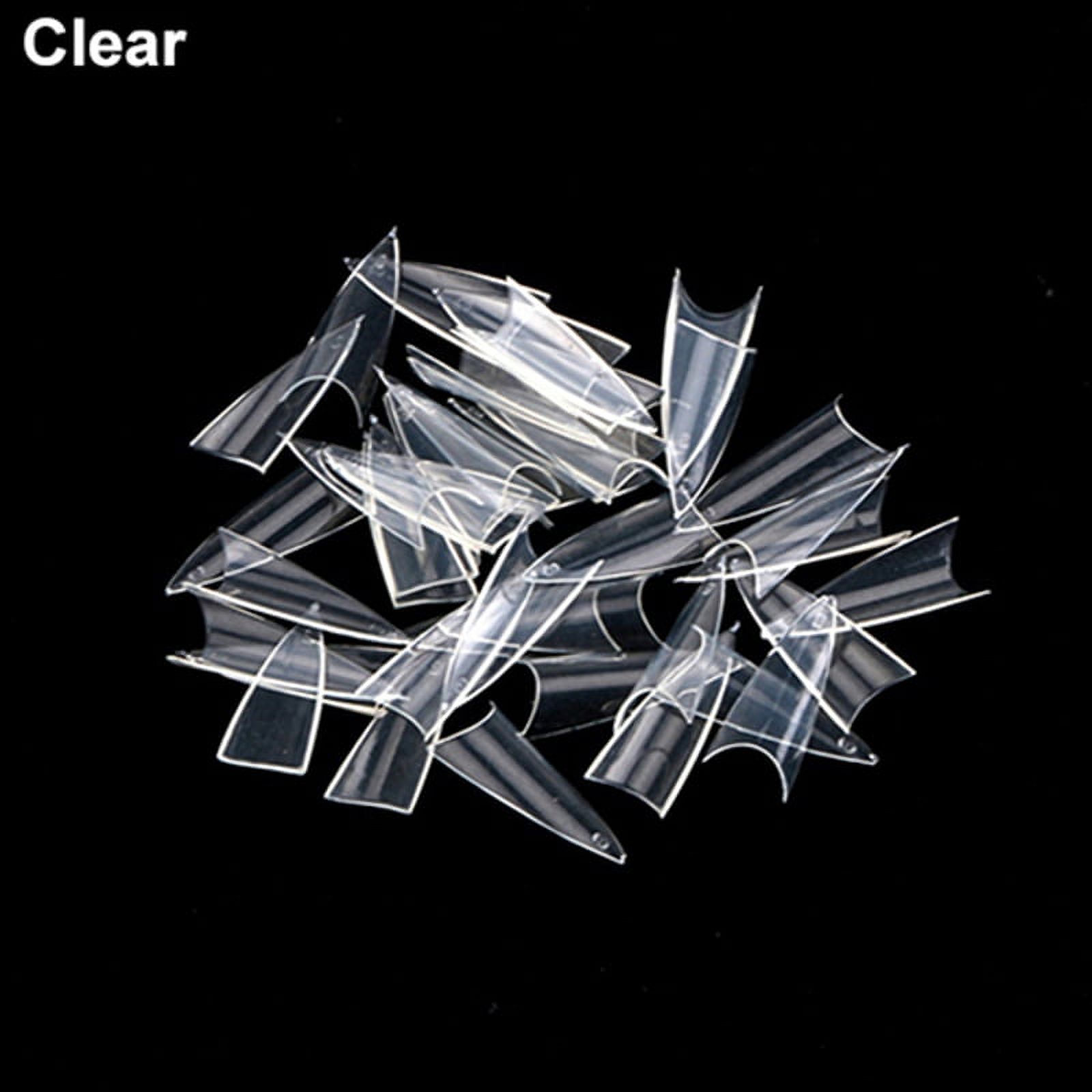 Ruanlalo 500 Pcs Sharp Acrylic Faux Nail Tips Nail Art Paint Practice ...