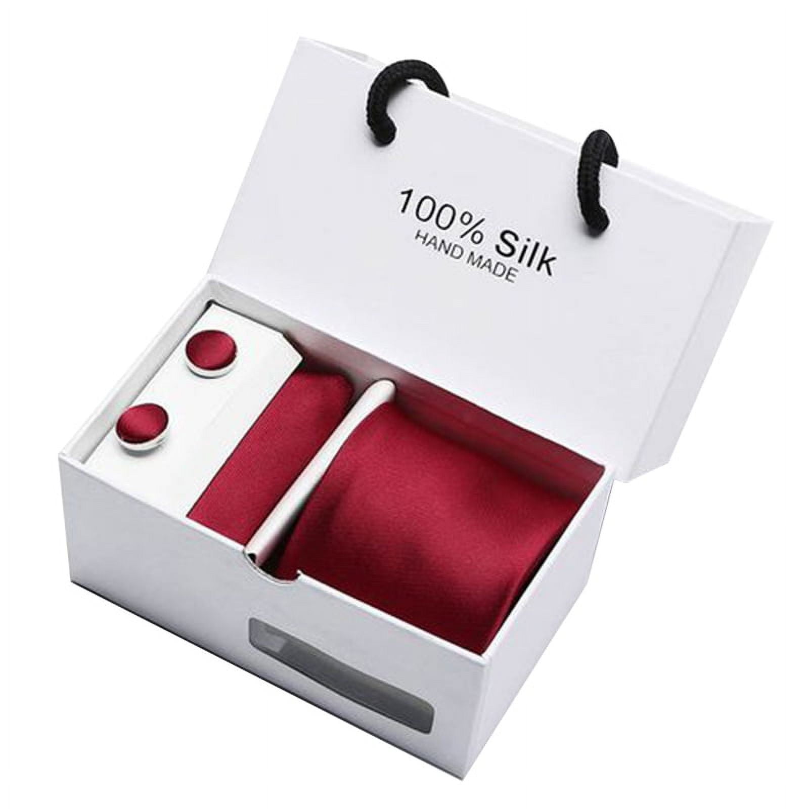 Ruanlalo 5Pcs Men Handkerchief Cuff Button Necktie Suit Wedding Party ...
