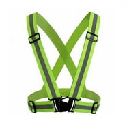 Athletic Works Neon Green LED Adjustable Rope Safety Vest Reflective ...