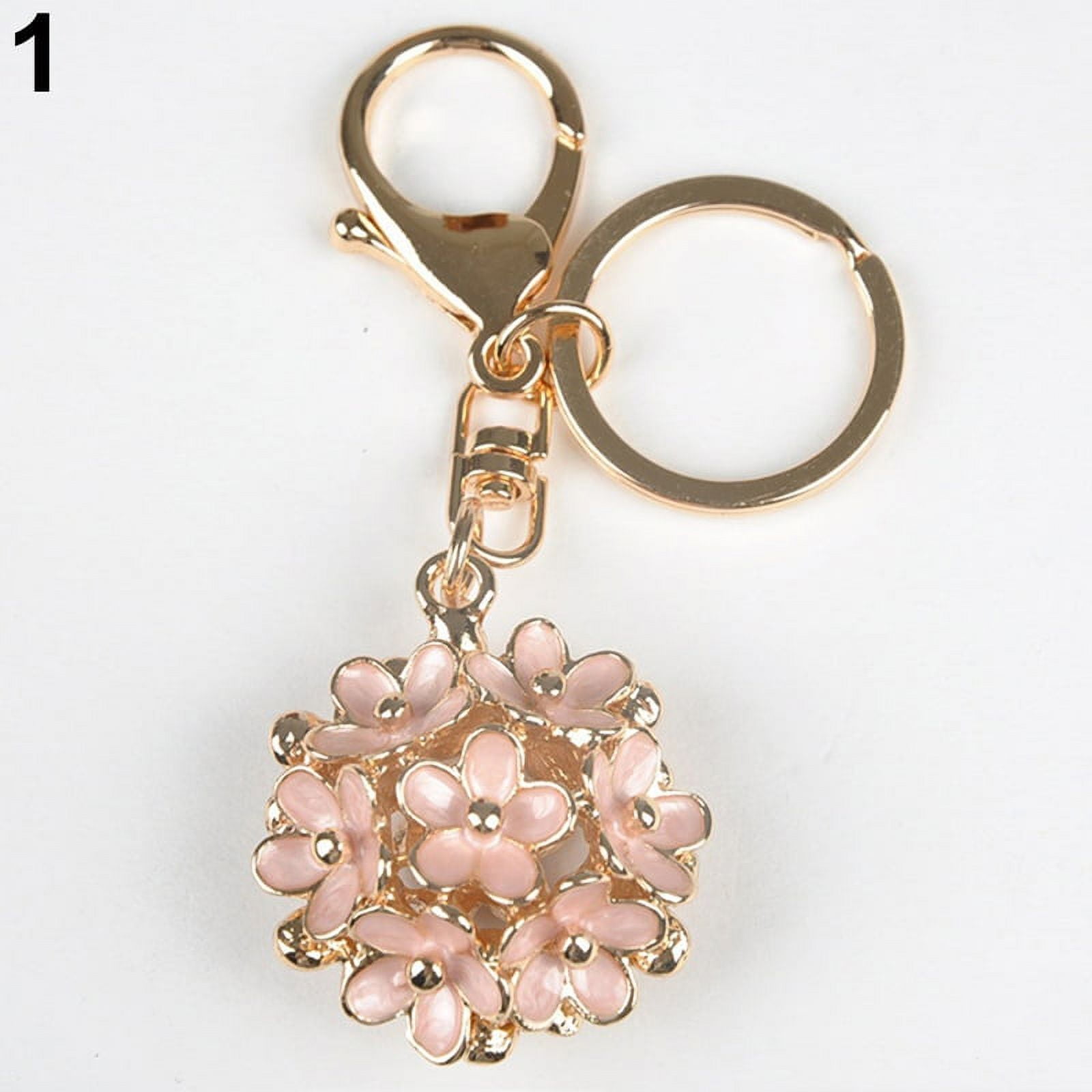 Ruanlalo Cute Women Alloy Hollow Flower Double Sides Couple Car ...