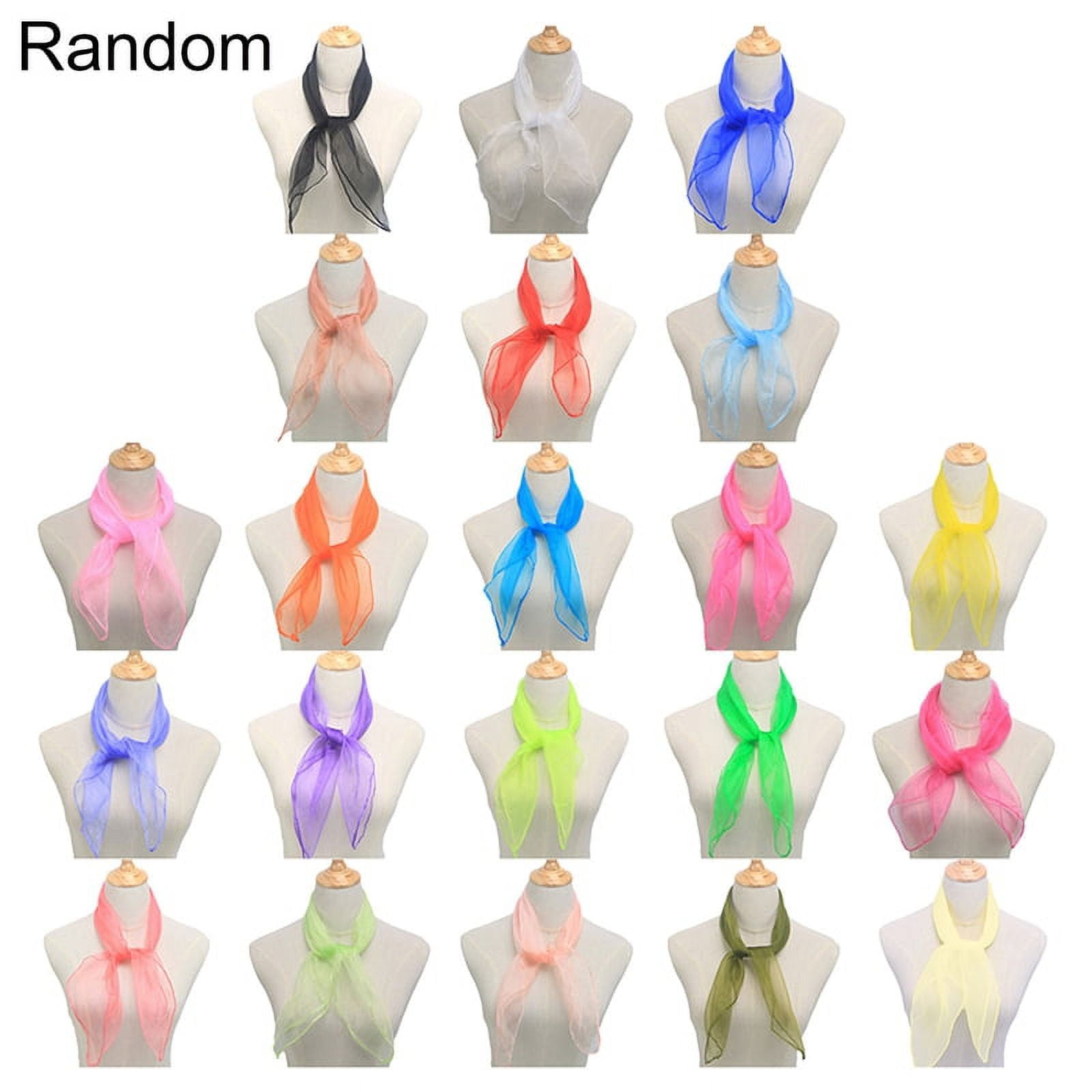 Ruanlalo Dance Scarf,12Pcs Candy Color Square Artificial Silk Dance ...