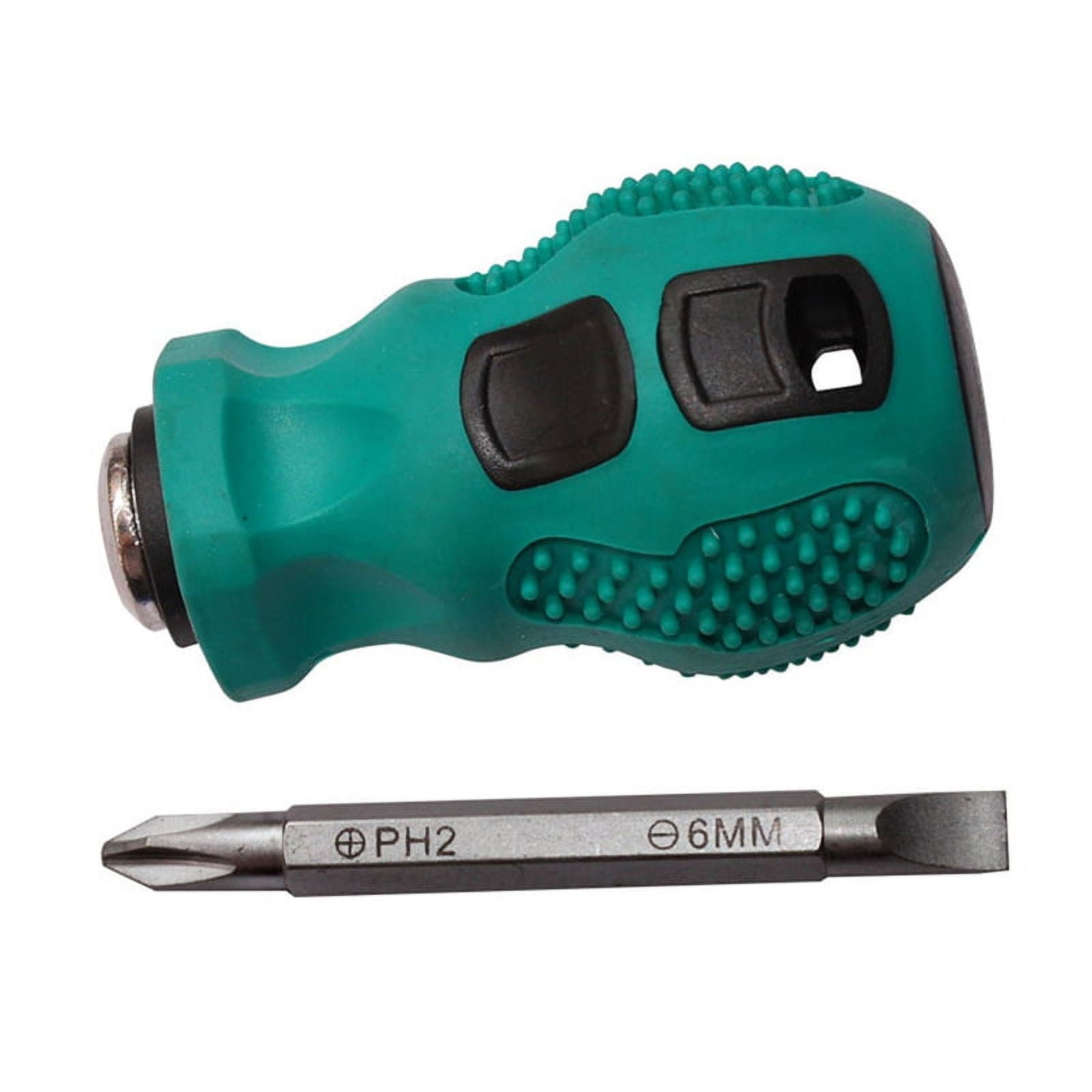 Ruanlalo Dual-purpose Slotted Cross Stubby Screwdriver Magnetic Short ...