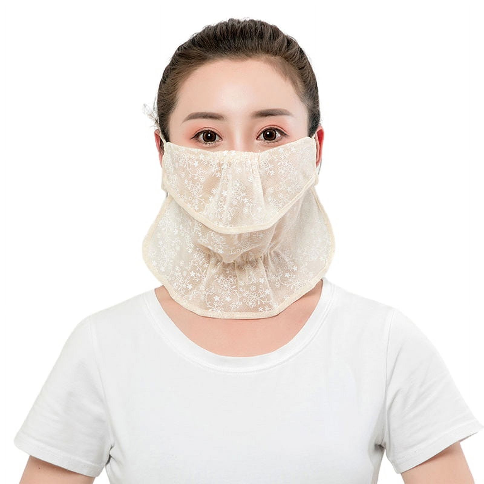 Ruanlalo Face Hood,Summer Sunscreen Face Hood Neck Guard Dust-proof Sun ...