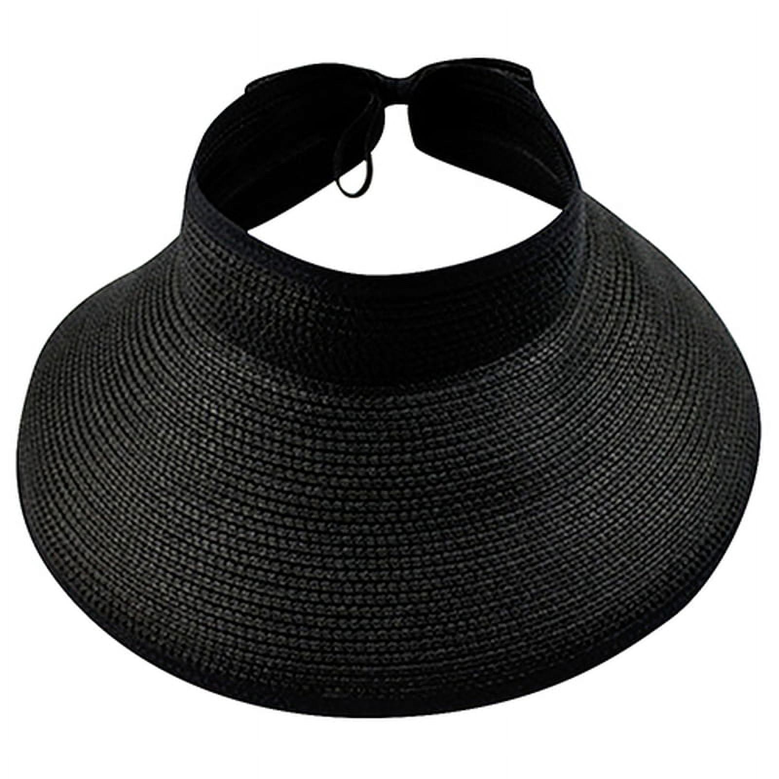 Ruanlalo Girl Lady Beach Sun Visor Foldable Roll Up Fashion Wide Brim ...