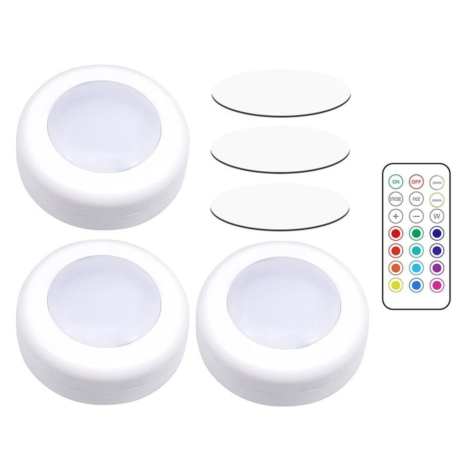 Ruanlalo LED Cabinet Lamp RGB Color Dimmable Kitchen Counter Remote ...