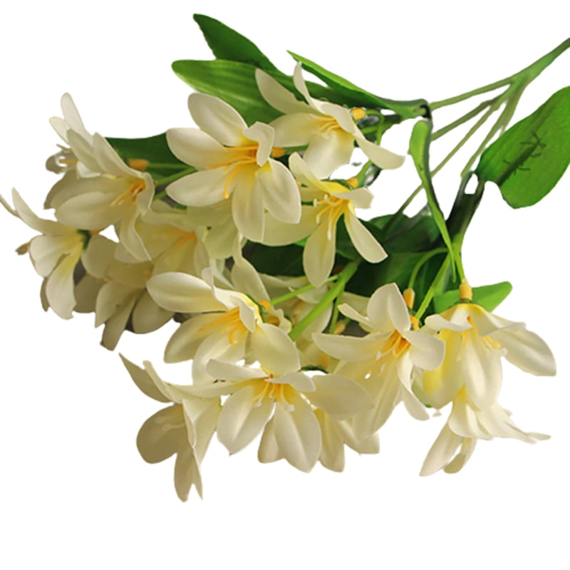 Ruanlalo Lovely Artificial Mini Lily Flower Bouquet Home Wedding Decor ...