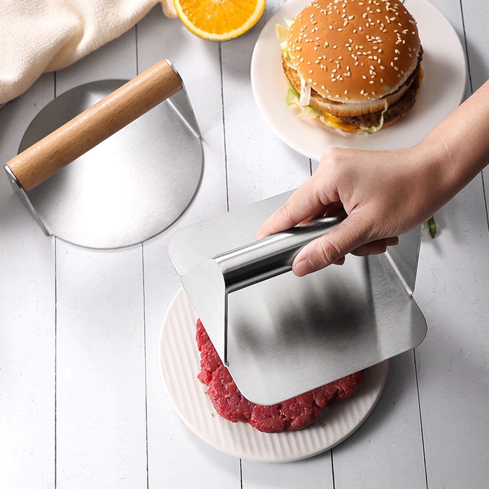 Ruanlalo Meat Press,Meat Press Professional Non-stick Heavy Duty Round ...