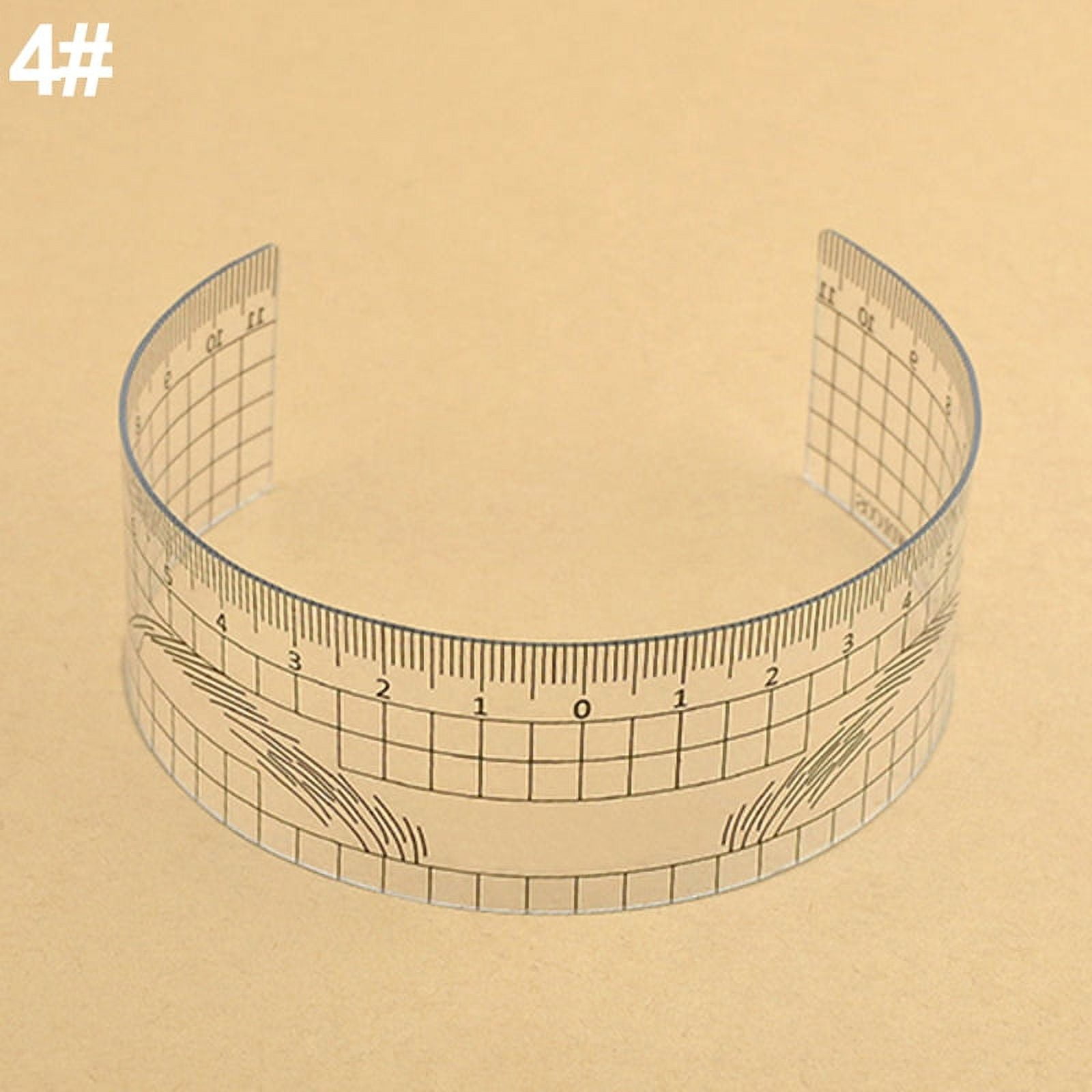 Ruanlalo Reusable Eyebrow Stencil Makeup Microblading Measure ...