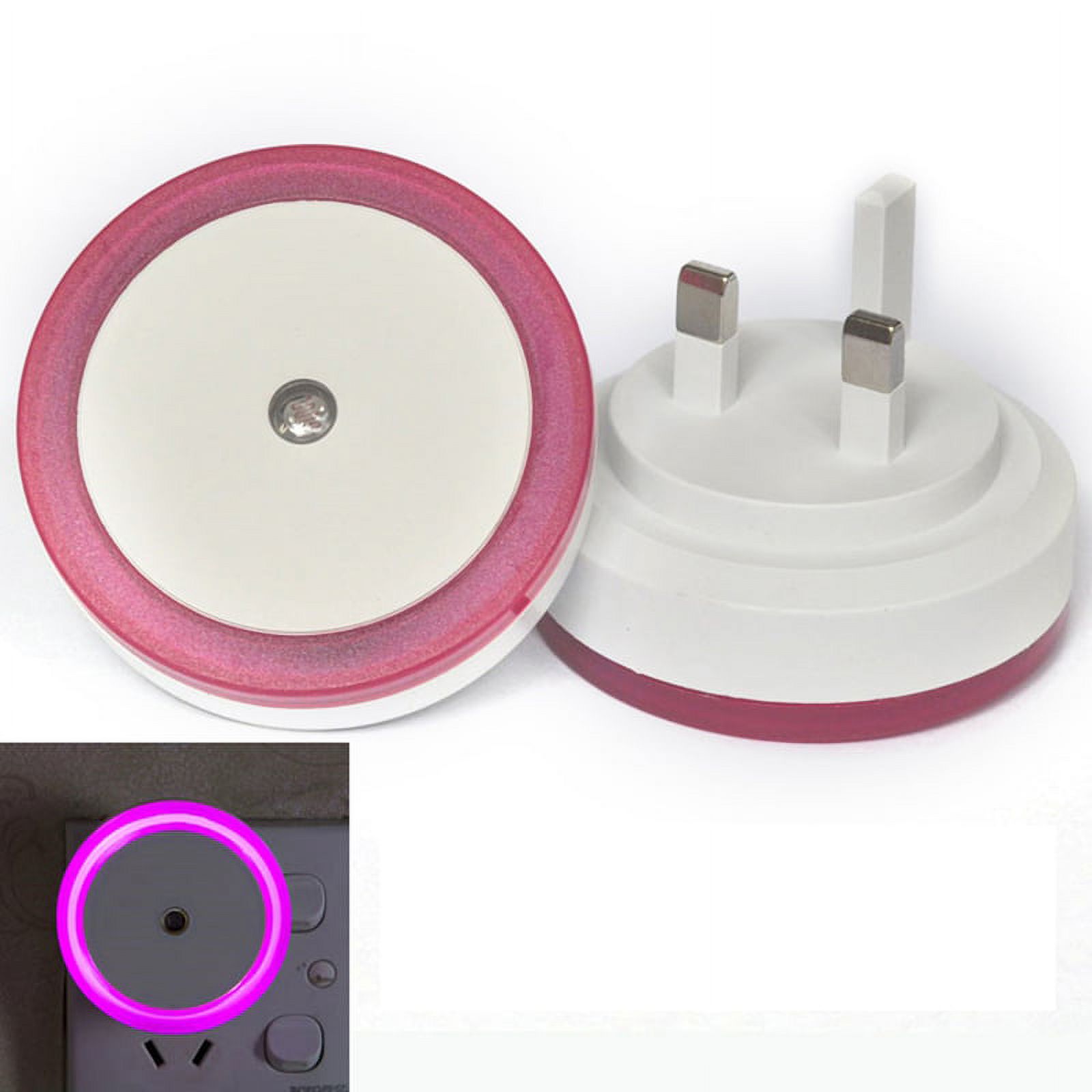 Ruanlalo Round Wall Plug-in LED Light Sensor Home Cabinet Bedroom ...