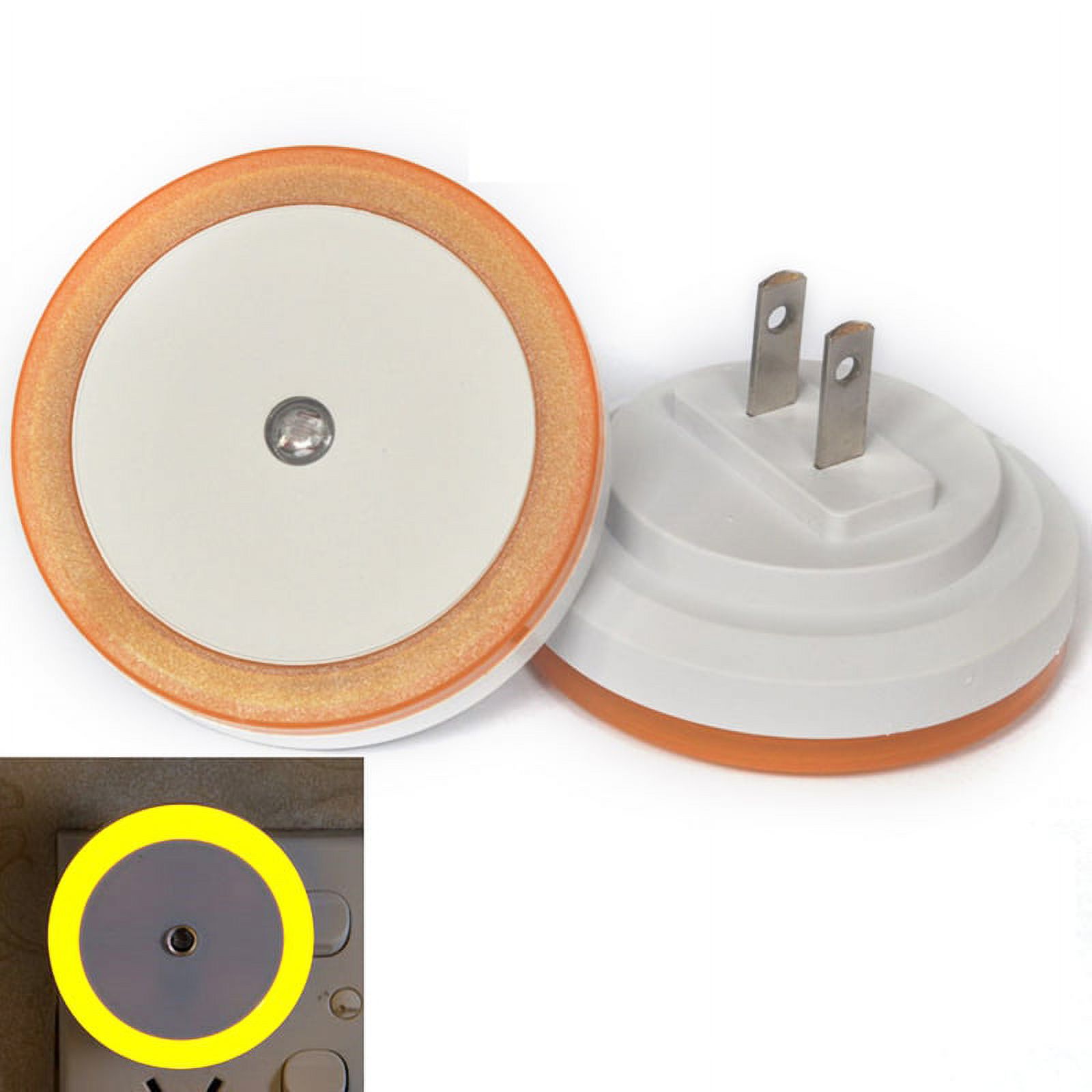 Ruanlalo Round Wall Plug-in LED Light Sensor Home Cabinet Bedroom ...