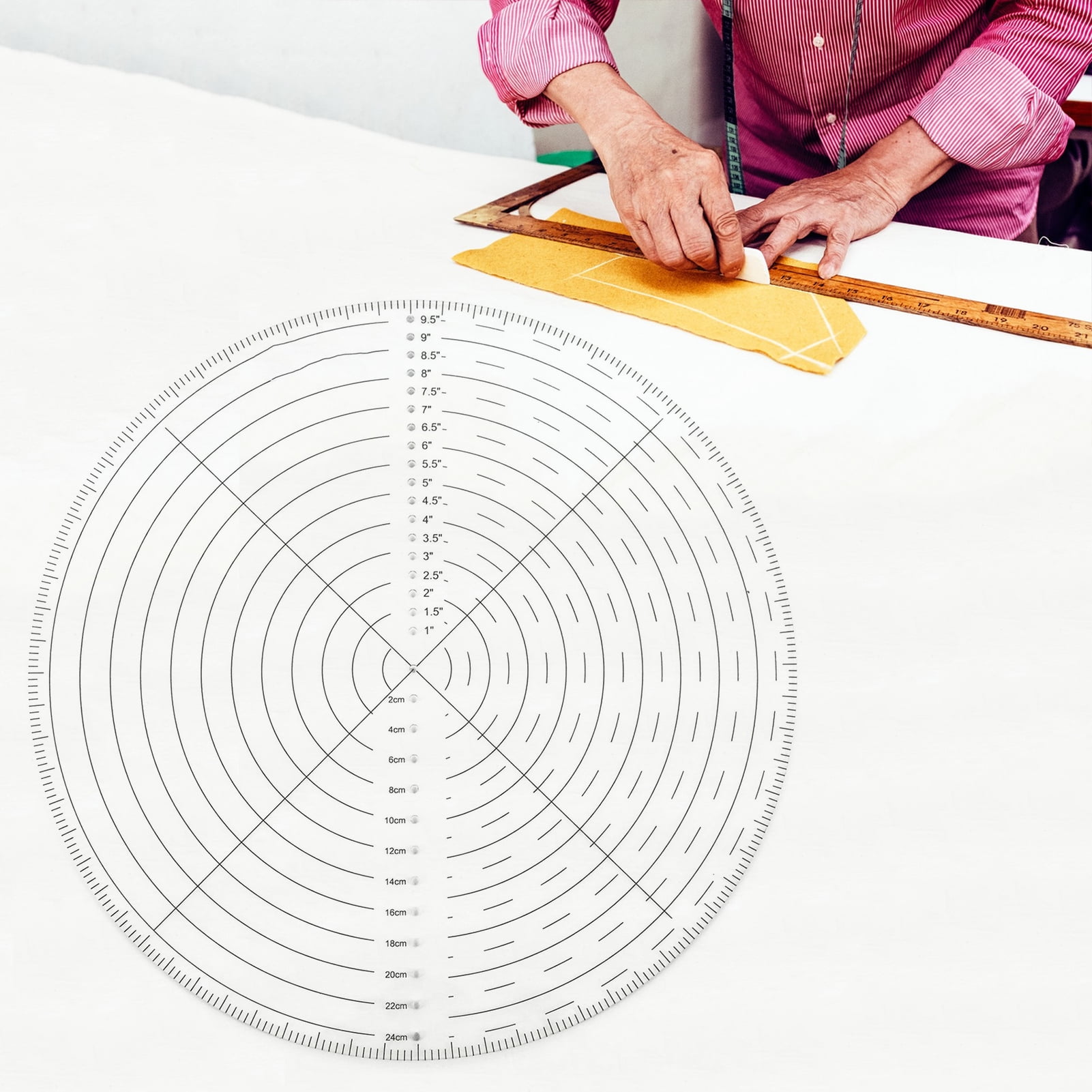 Ruanlalo Sewing Ruler,10 Inch Clear Marking Accurate Scale Sewing Ruler ...