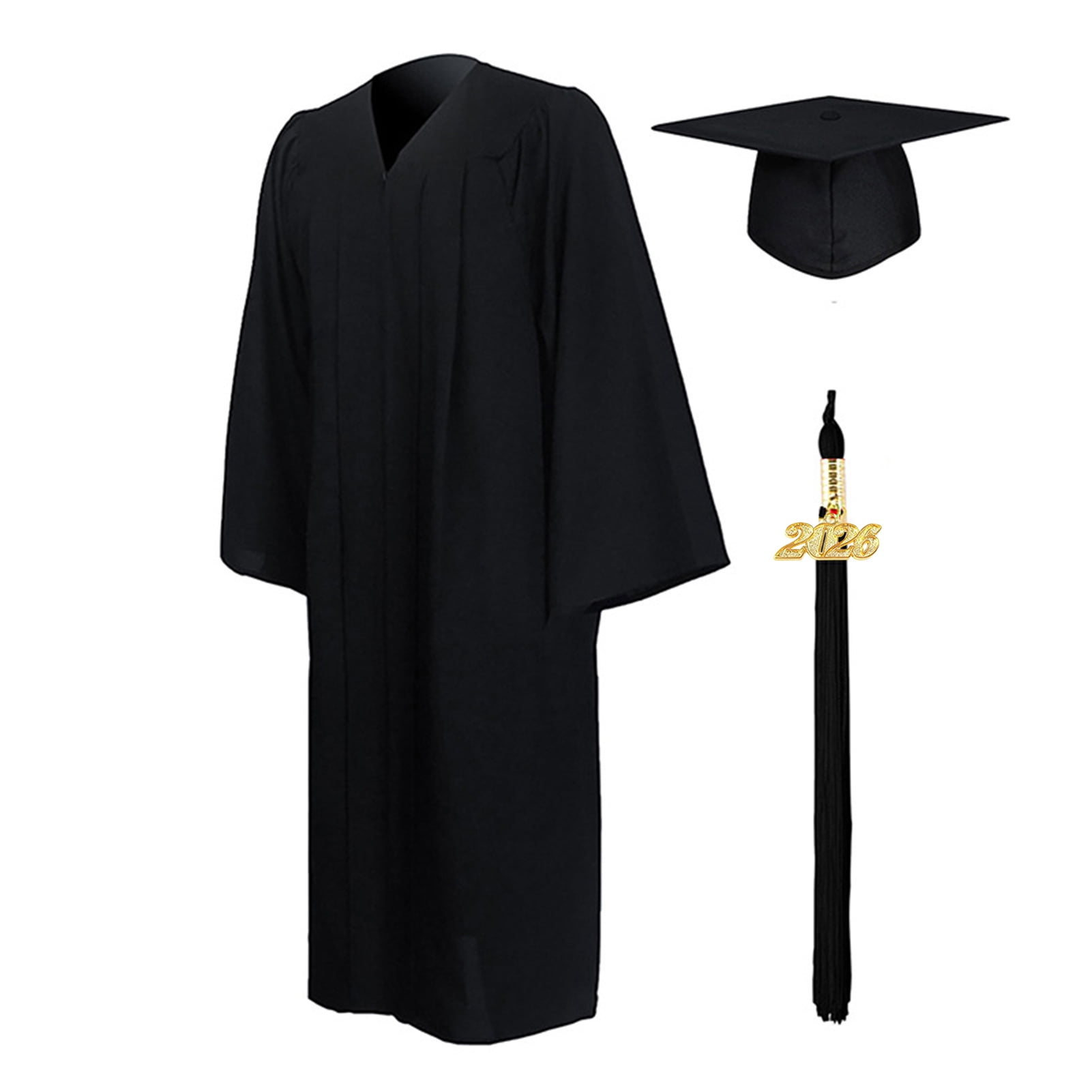 Ruanlalo Unisex Matte Graduation Cap And Gown Set with 2026 Year Tassel ...