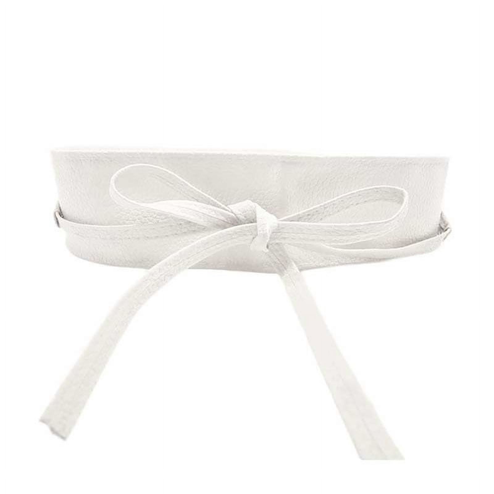 Ruanlalo Waist Belt Firm Soft Faux Leather Self Tie Wide Waist Band for ...