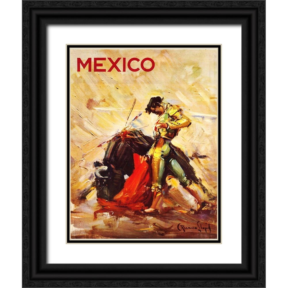 Ruano Llopis, Carlos 15x18 Black Ornate Wood Framed with Double Matting ...