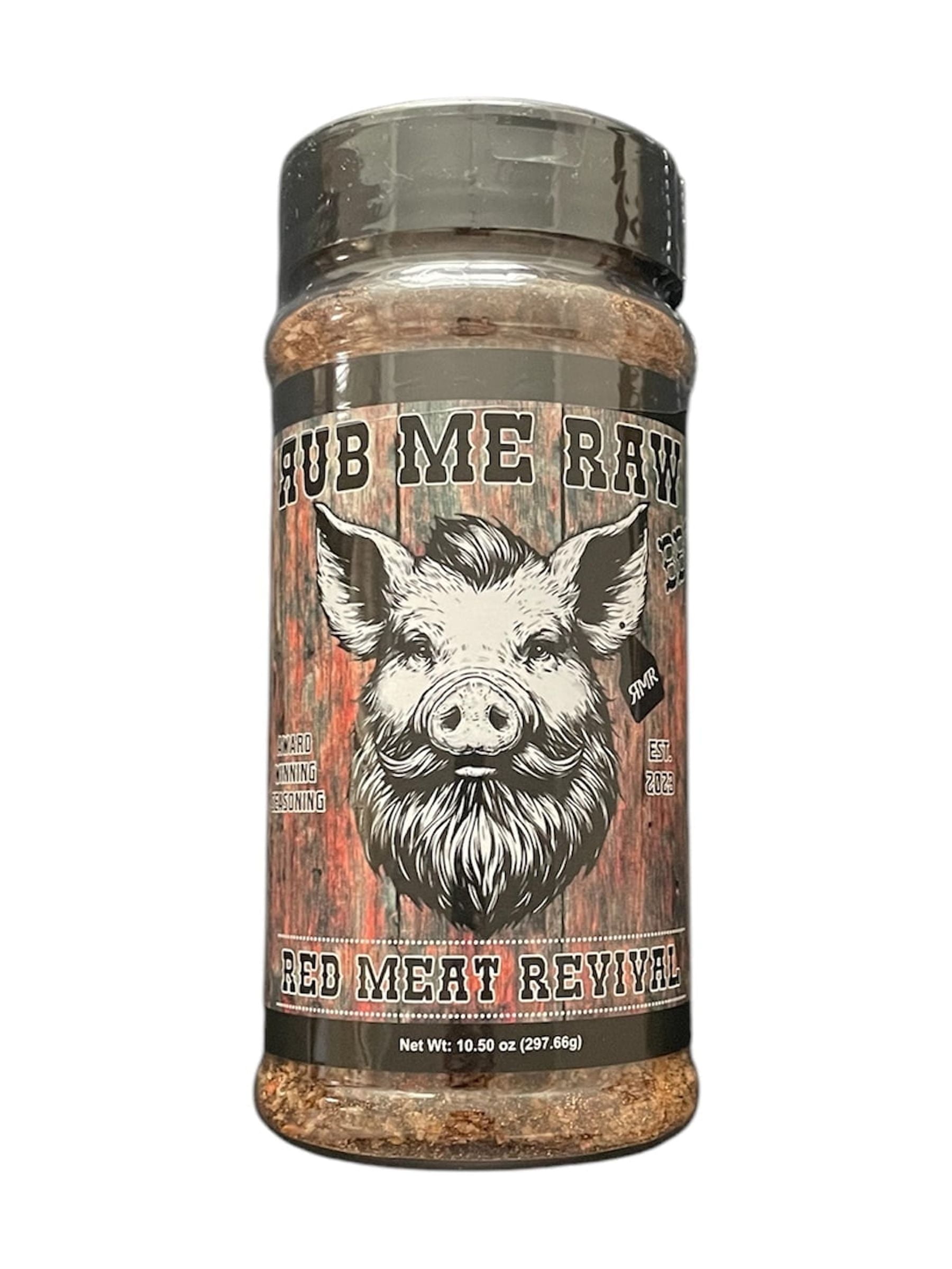 Rub Me Raw BBQ Red Meat Revival Steak Seasoning, 10.5 oz, Plastic ...