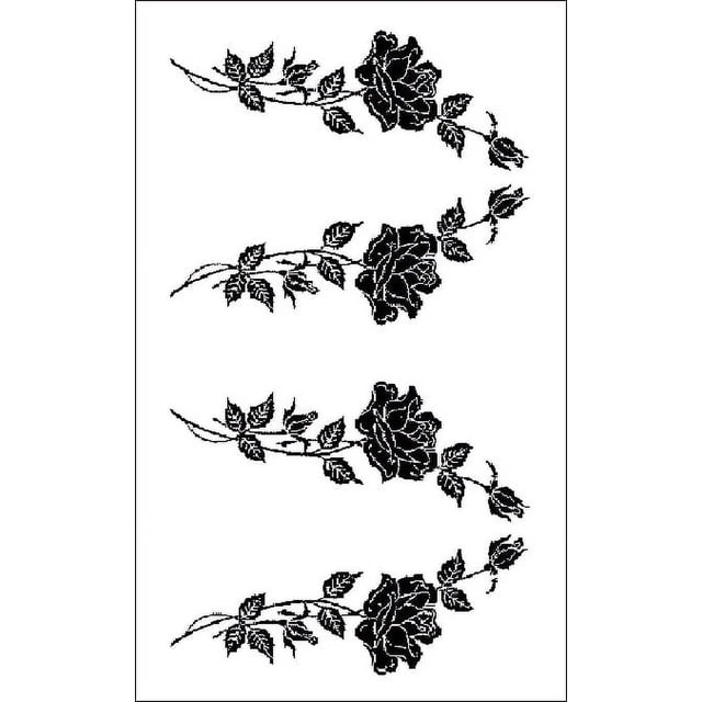 Rub 'N' Etch Designer Stencil 5"X8"-Stemmed Roses, Pk 3, Armour ...