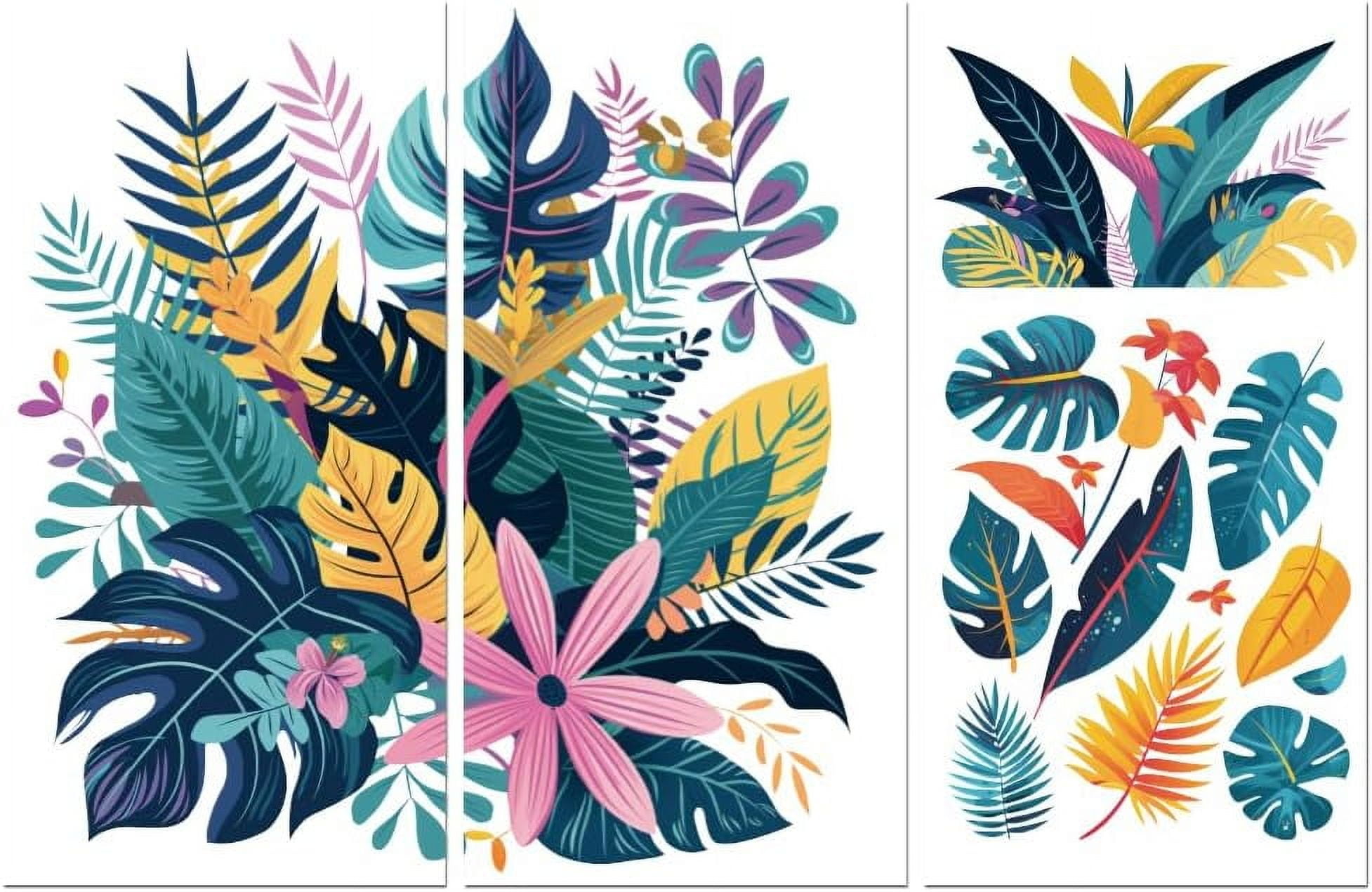 Rub on Transfer Decals for Furniture Crafts 6"x12" 3Pcs Leaves ...
